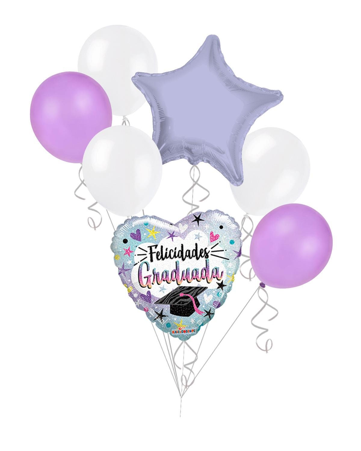 Felicidades Graduada Graduation Balloon Bouquet 7 Balloons - Etsy