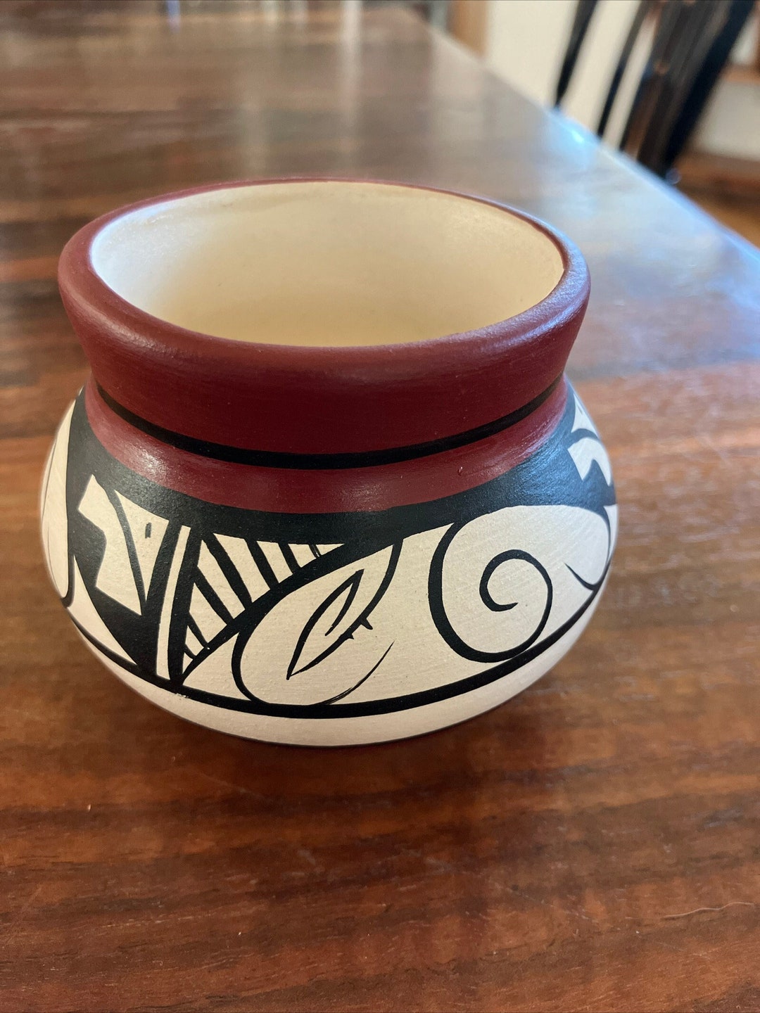 SIGNED Hopi Pottery Small Glazed Vase Trinket Native American - Etsy