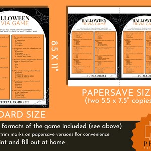 HALLOWEEN Trivia Game | Printable Game, Halloween Party, Game Night ...