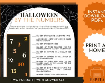 HALLOWEEN Scavenger Hunt Printable Game, Halloween Party, Game Night ...