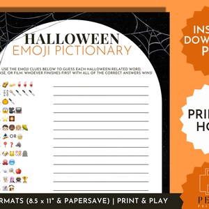 HALLOWEEN Scavenger Hunt Printable Game, Halloween Party, Game Night ...