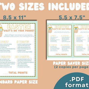 EASTER What's on Your Phone? Printable Game | Easter Party Games ...