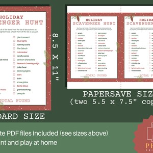HOLIDAY Scavenger Hunt | Printable Game, Holiday Party, Game Night ...