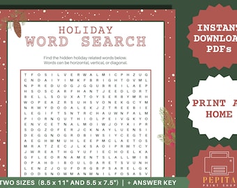 HOLIDAY Scavenger Hunt | Printable Game, Holiday Party, Game Night ...