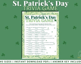 Luck of the Irish: St. Patrick's Day Trivia Challenge - Etsy