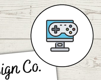 Printable Planner Stickers Video Game Theme Monthly or Weekly Calendar ...