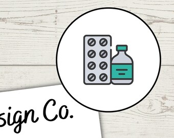 Medication Planner Sticker Medication Icon Sticker Medication Sticker ...
