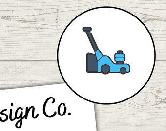 LAWN MOWER Doodle Stickers Planner Stickers - Etsy