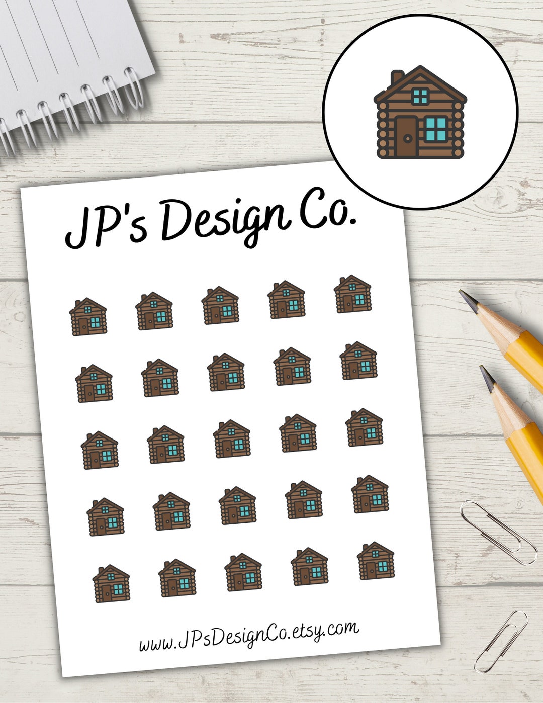 Cabin Planner Stickers, Vacation Planner Stickers, Summer Camp Planner ...