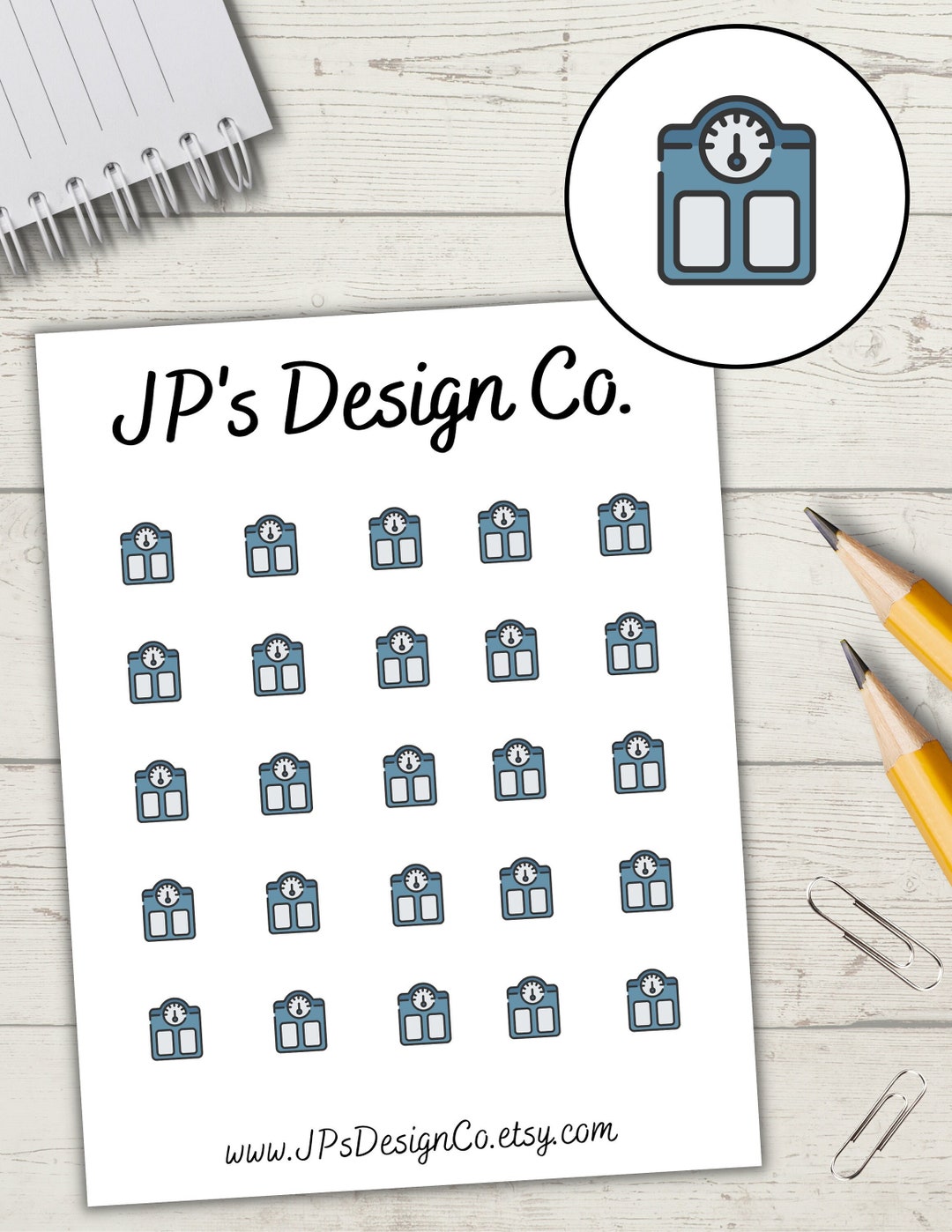 Scale Planner Stickers - Etsy
