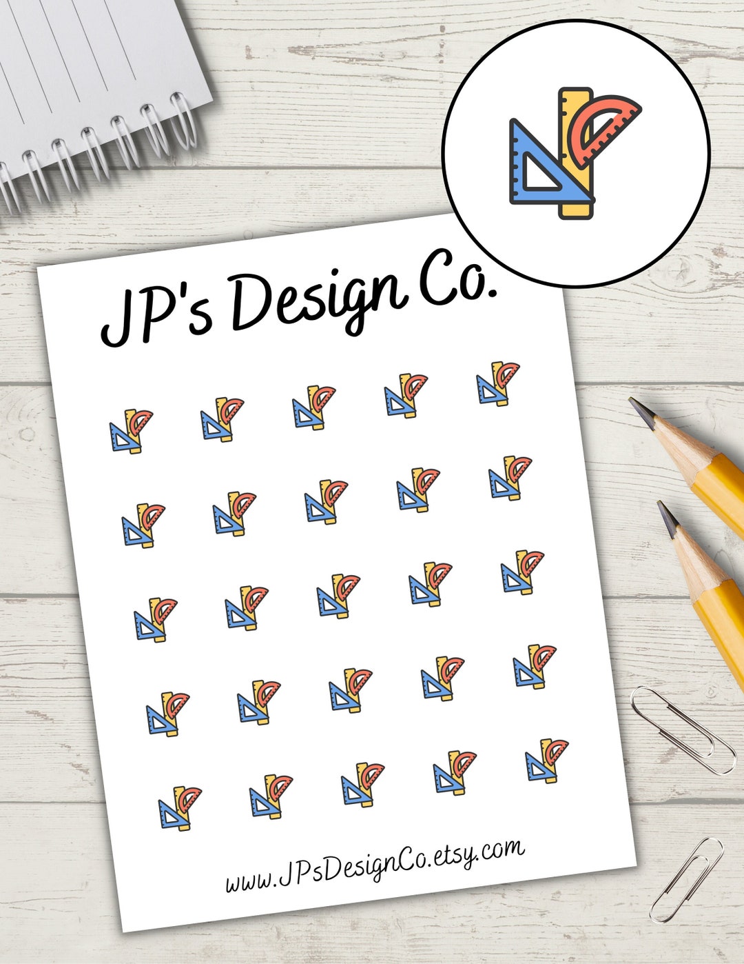 Math Planner Stickers, Geometry Planner Stickers, School Planner ...