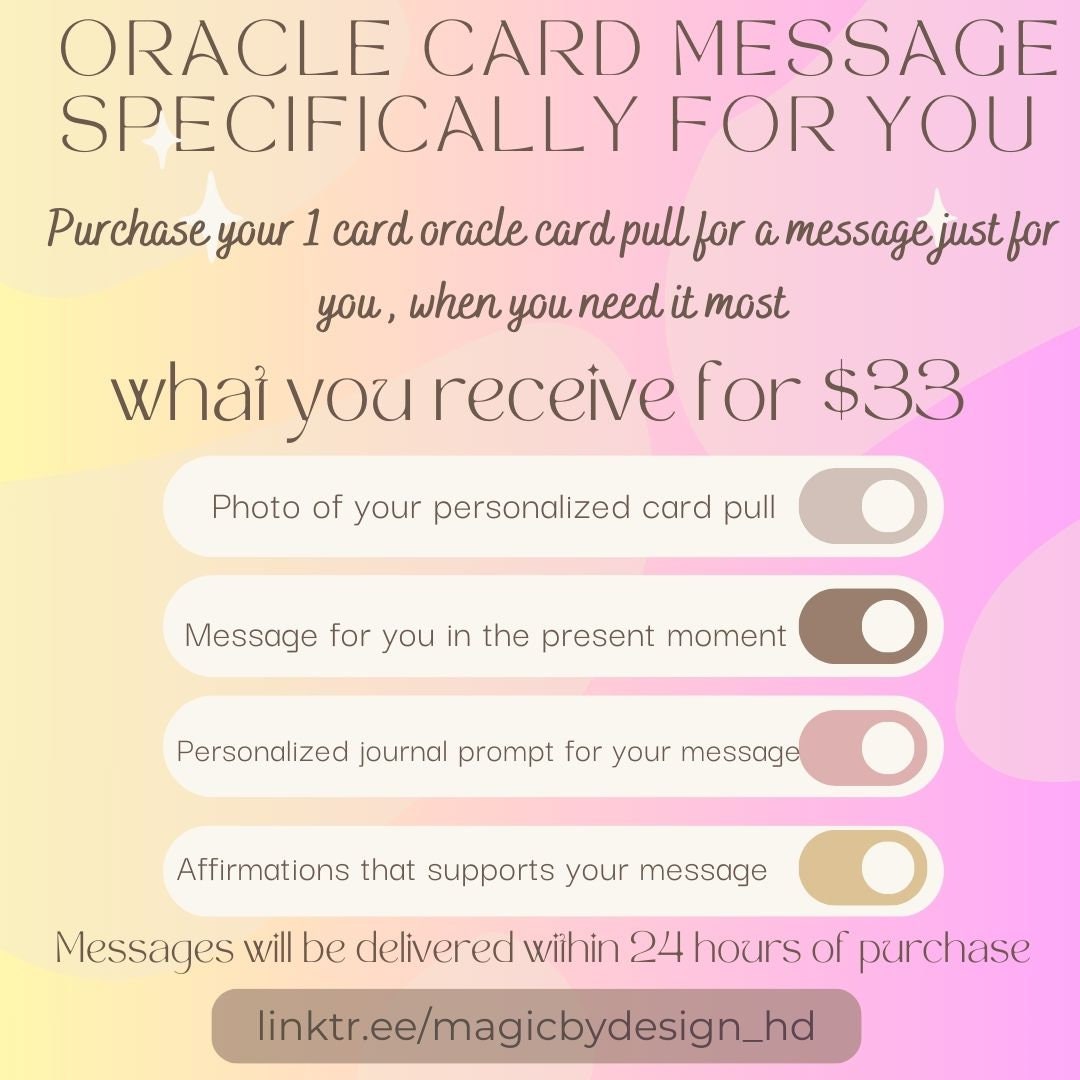 Oracle Card Message Specifically For You When You Need It Most Etsy