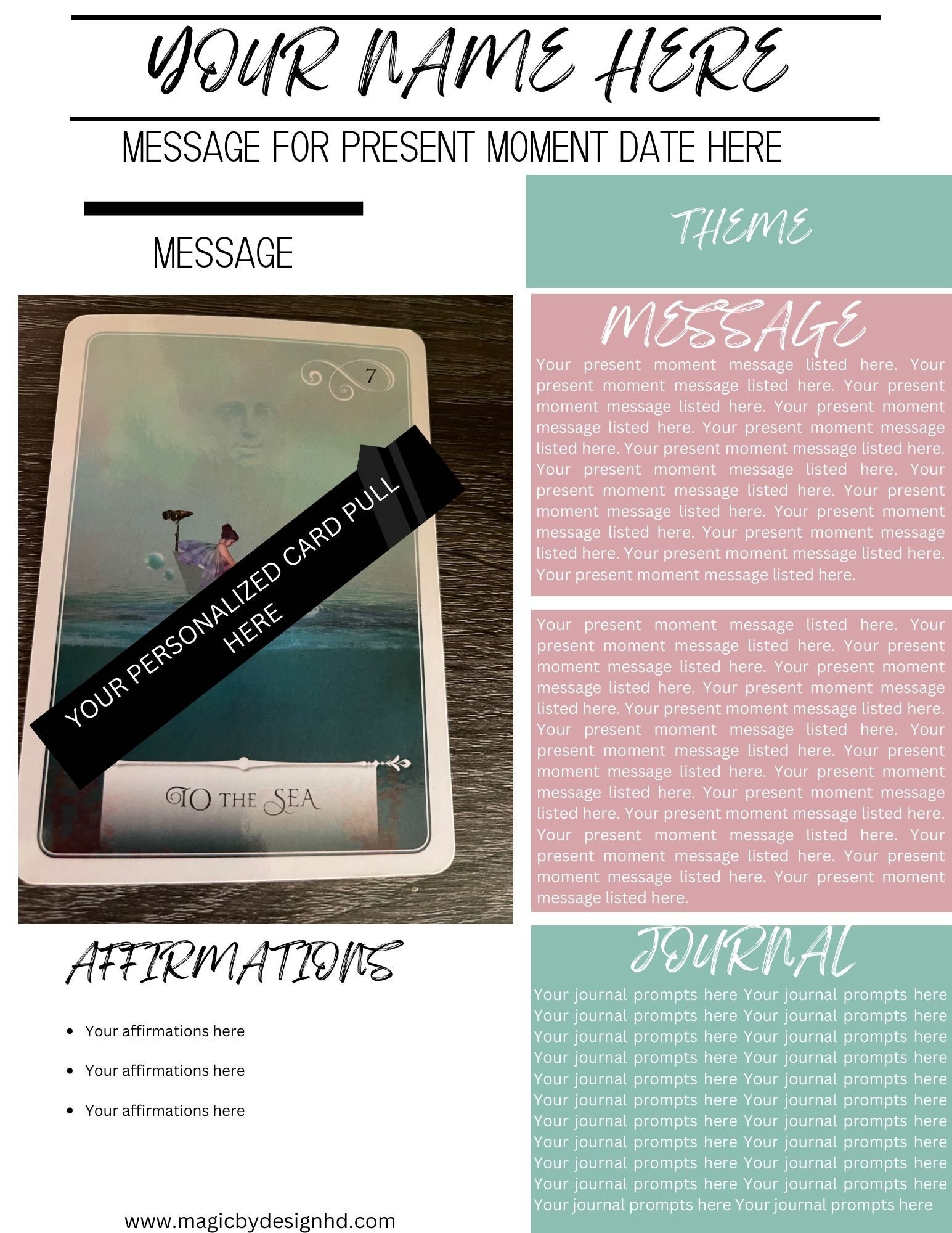 Oracle Card Message Specifically For You When You Need It Most Etsy
