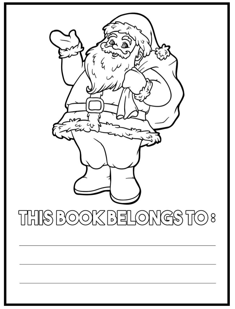 Kids Christmas Coloring Book .PDF - Etsy