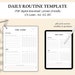 Daily Routines Planner | Modern and Minimalist Planner Template ...