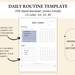 Daily Routines Planner | Modern and Minimalist Planner Template ...