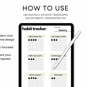 Habit Tracking Templates, Habit Trackers, Digital and Printable ...