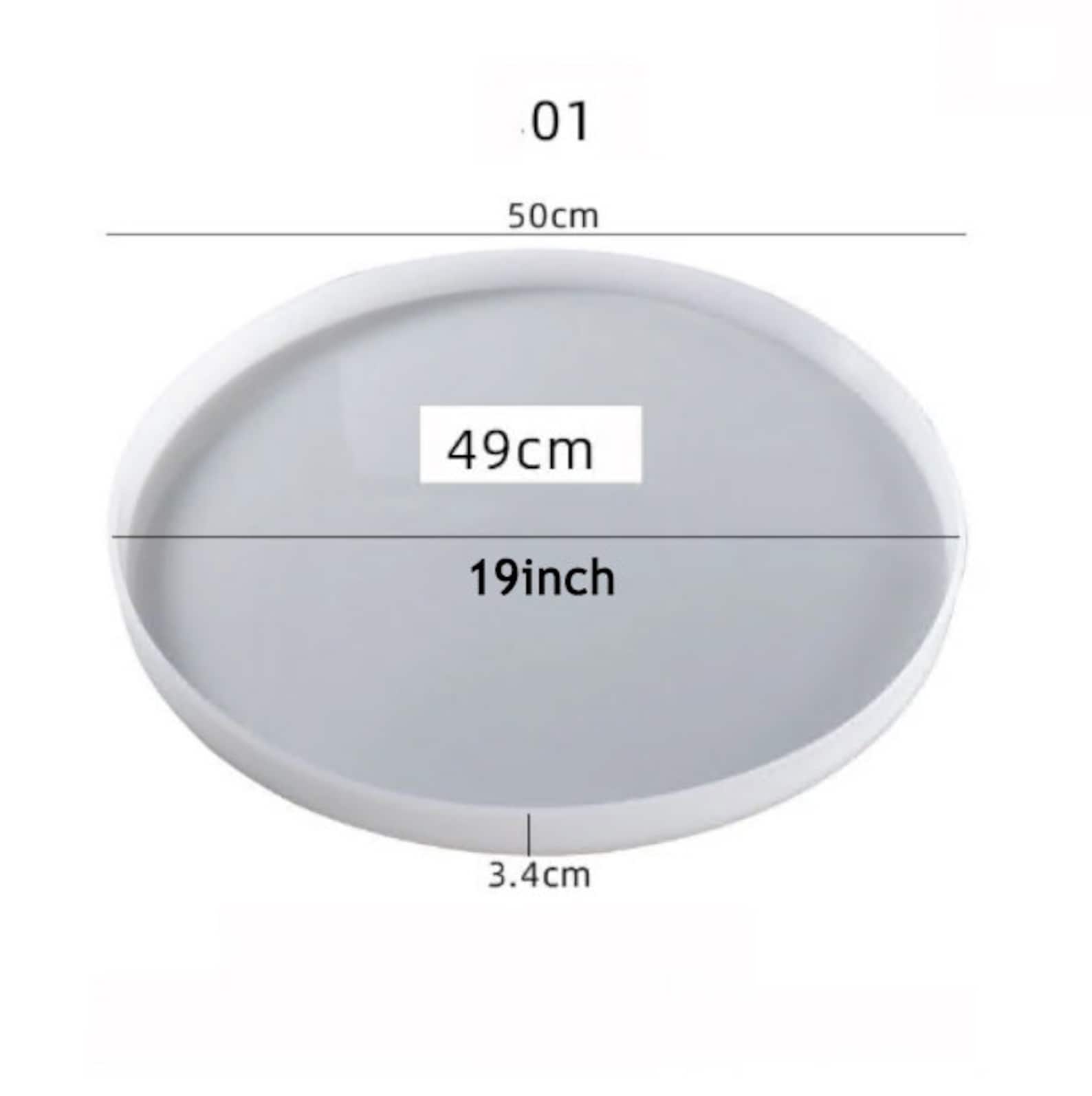 19inch 14inch Round Epoxy Resin Table Mold Unique Coffee Table Epoxy ...