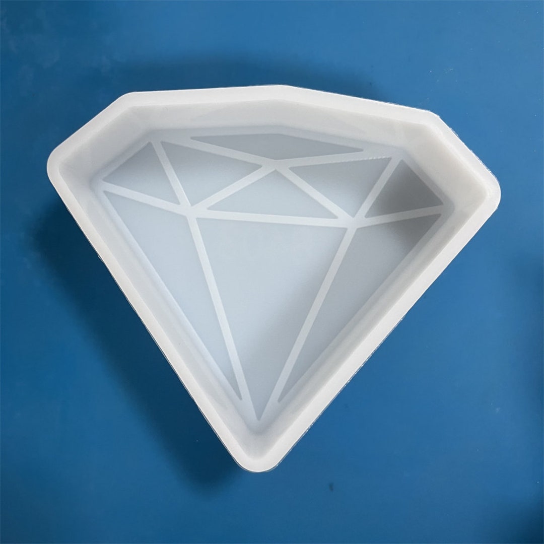 Diamond Shape Car Freshie Mold Diamond Epoxy Resin Molds Silicone Molds ...