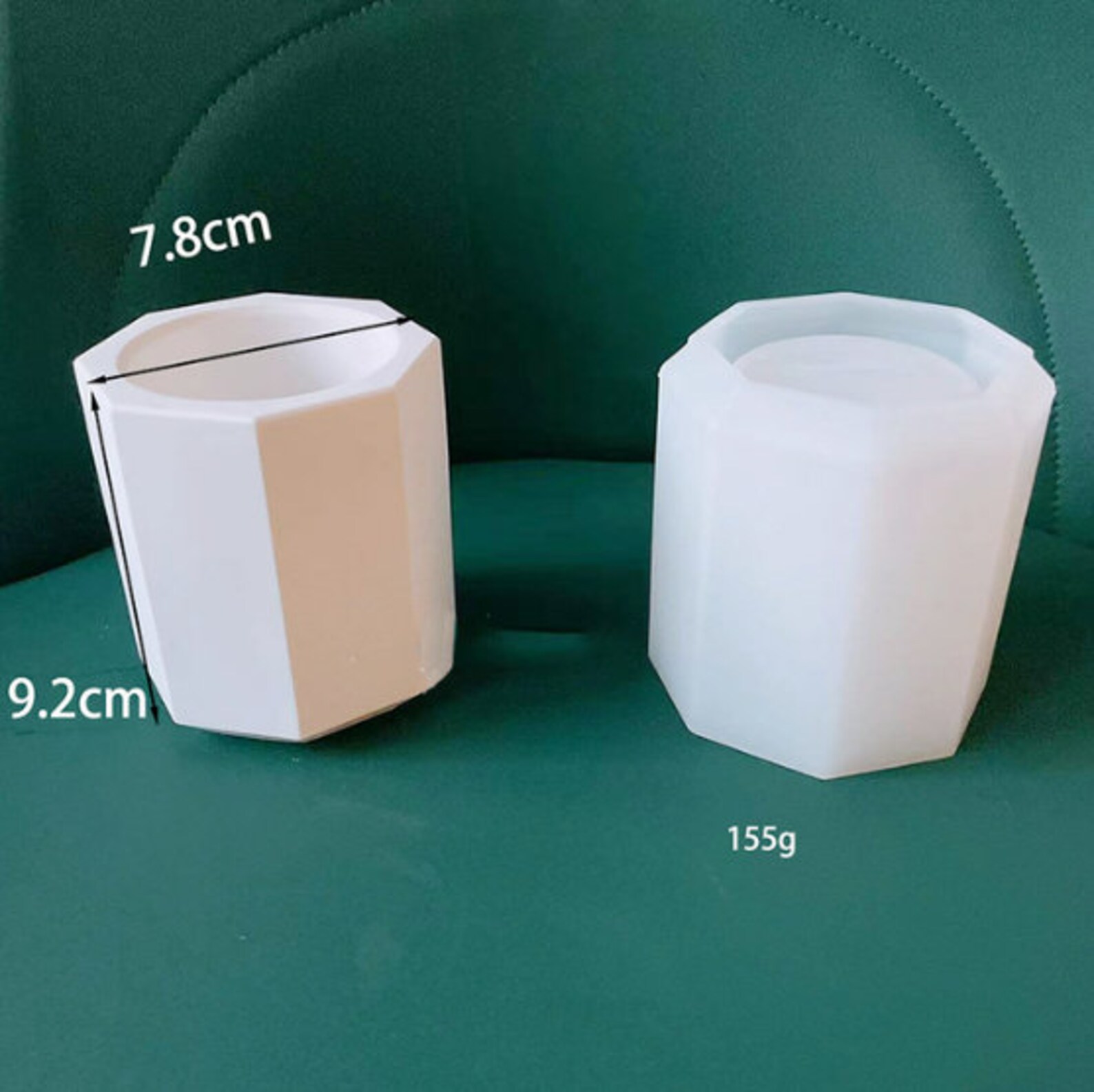 Round Polygon Cup With Lid Molds for Concrete and Planter Pot - Etsy