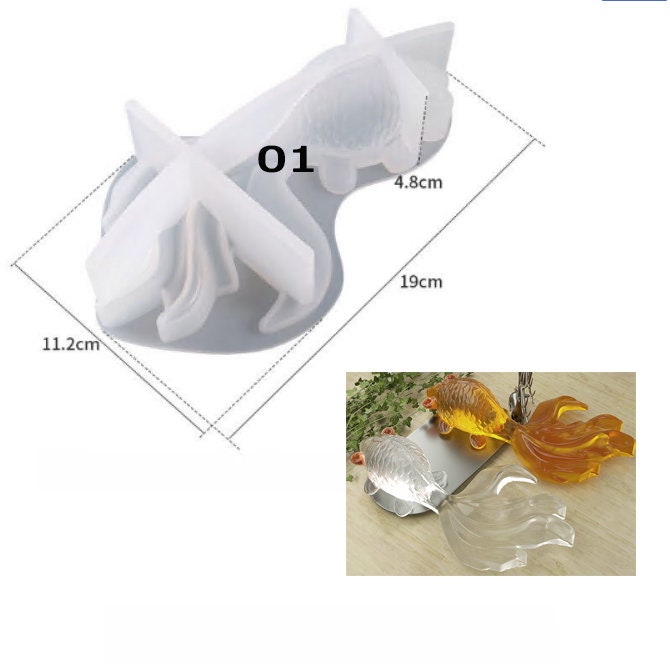 Large Goldfish Silicone Molds Fish Mold for Resin Shiny - Etsy