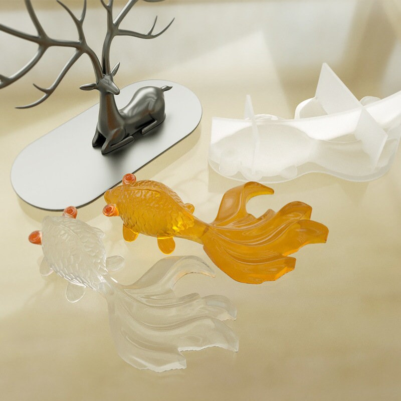 Large Goldfish Silicone Molds Fish Mold for Resin Shiny - Etsy