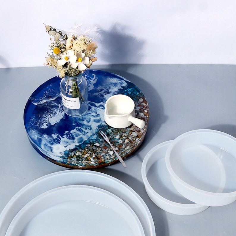 DIY Round Epoxy Table Mold, Round Coffee Table, Round Live Edge Coffee ...