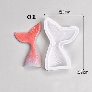3 Mermaid Tail Mold Fish Tail Mold Epoxy Resin Tool Diy Decorative ...