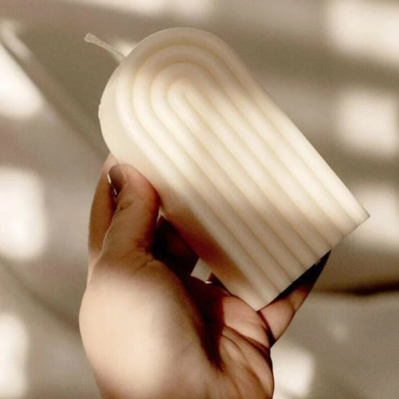 Rainbow Arch Candle Silicone Mold DIY Rainbow Bridge Geometry - Etsy