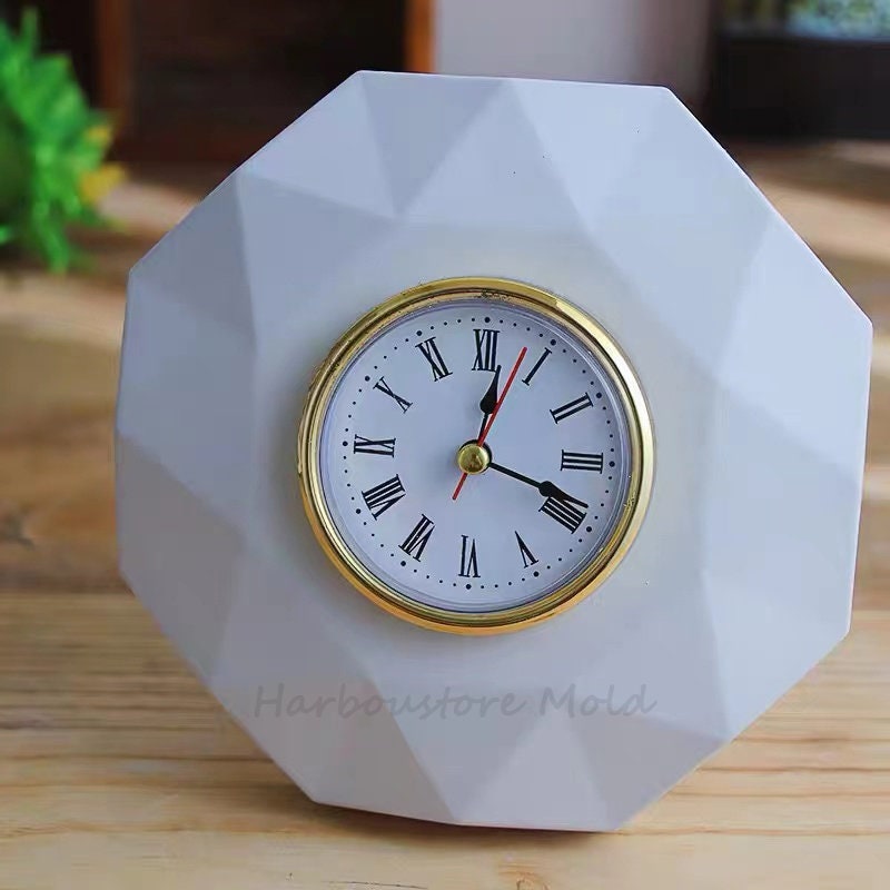 Table Concrete Clock - Etsy
