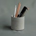Round Square Pen Holder Plaster Container Concrete Flowerpot - Etsy