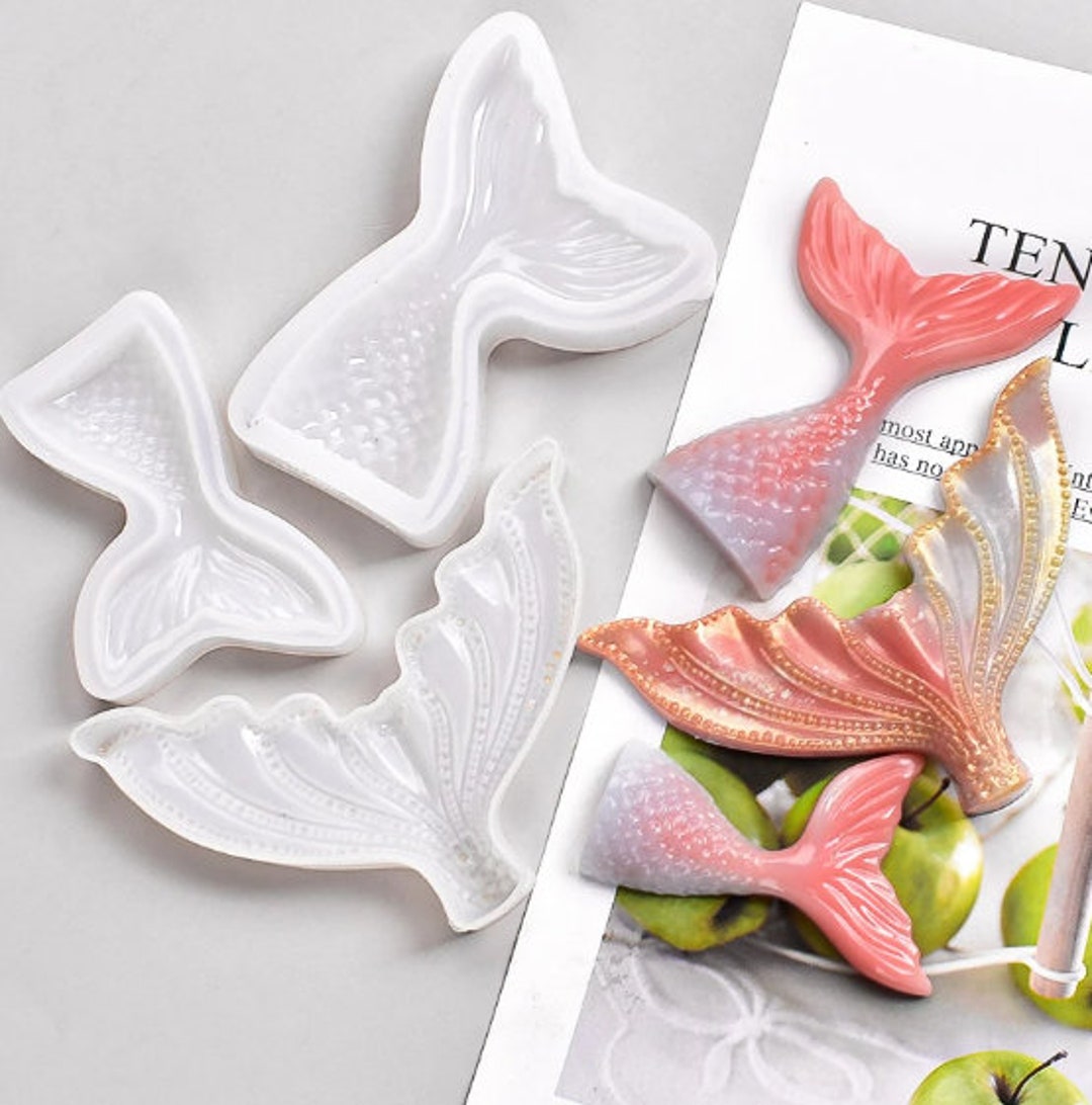 3 Mermaid Tail Mold Fish Tail Mold Epoxy Resin Tool Diy Decorative ...
