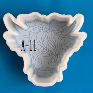 Multi Cow Car Freshie Mold - Bull Silicone Epoxy Resin Molds -highland ...