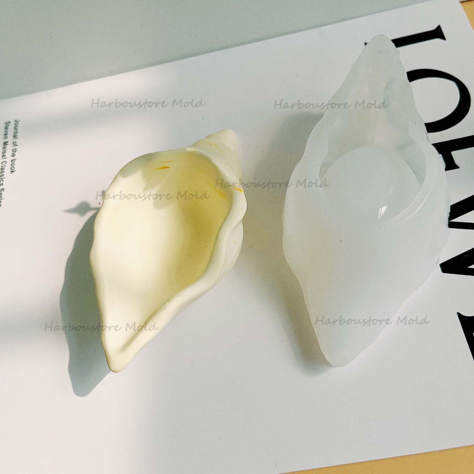 Sea Snail Candle Vessel Mold Conch Shell Resin Mold-conch Storage Box ...