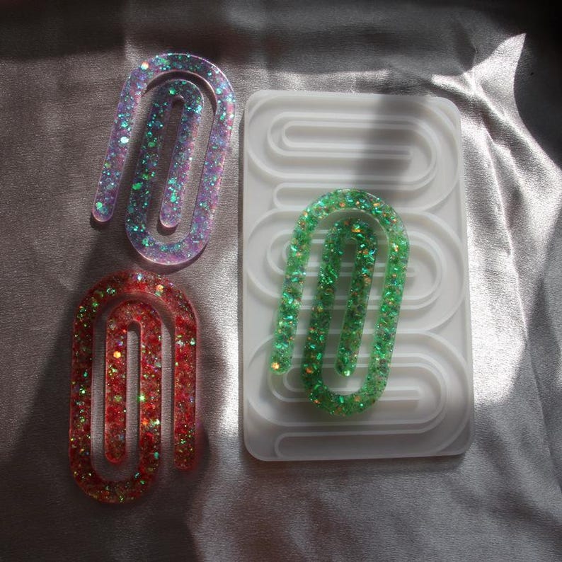 Resin Paper Clip Silicone Mold Diy Paperclip Epoxy Resin Molds Handmade ...
