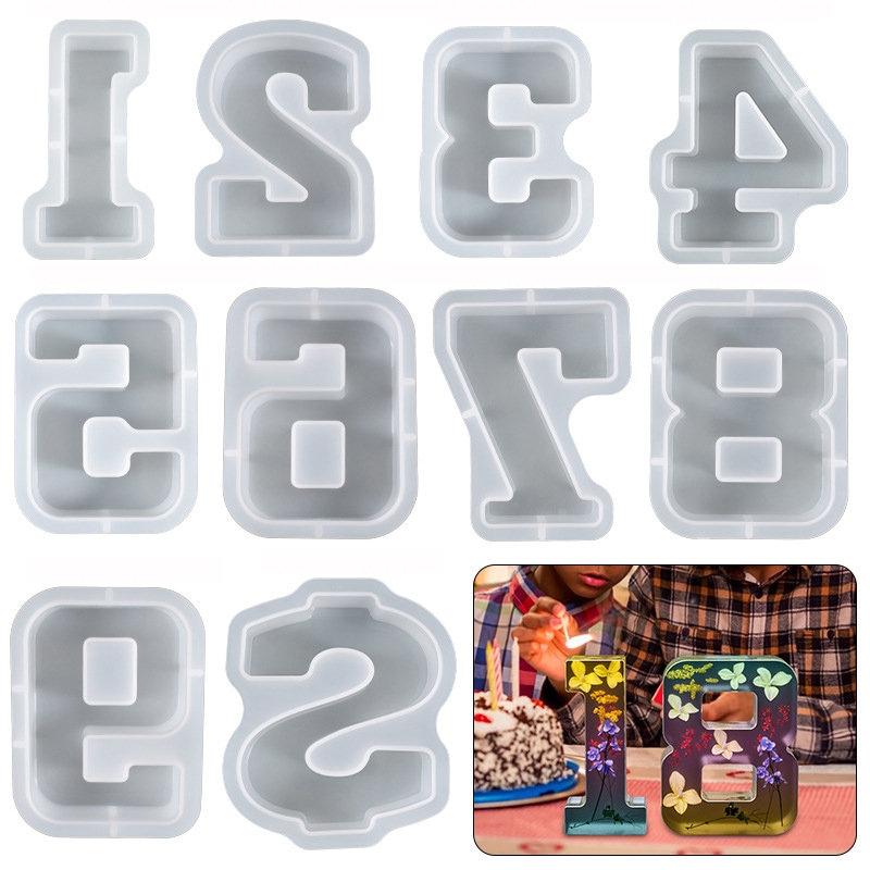 Silicone Number Moulds - Etsy