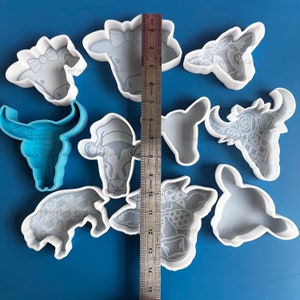 Multi Cow Car Freshie Mold - Bull Silicone Epoxy Resin Molds -highland ...