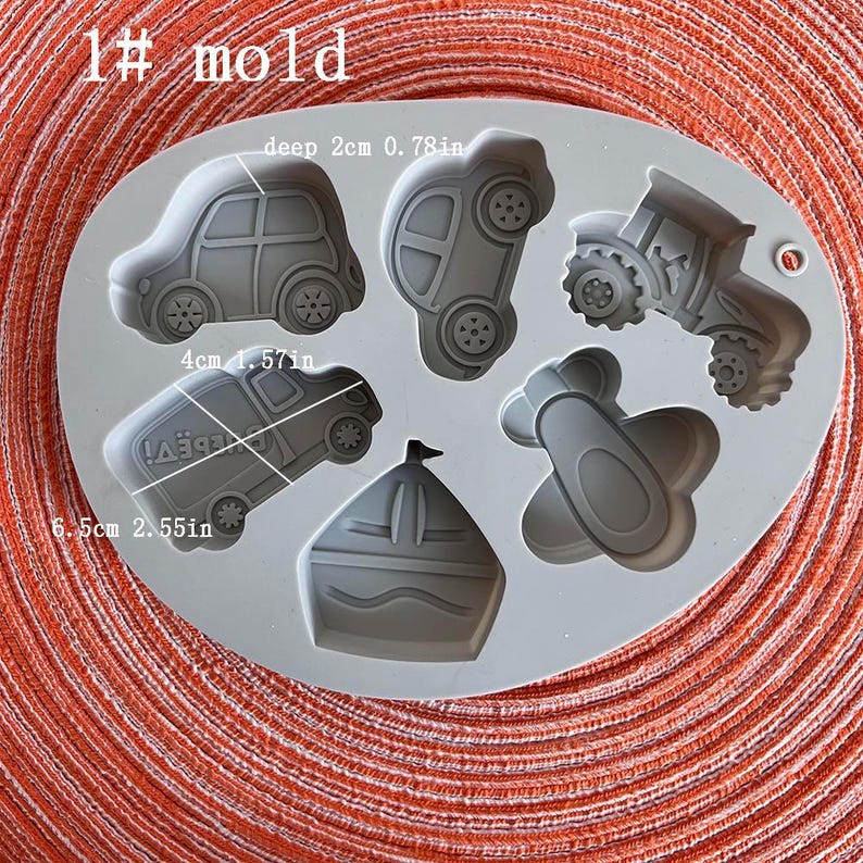 Car,trucks, Plane Small Car Freshie Mold -CARS Mold Silicone Epoxy ...