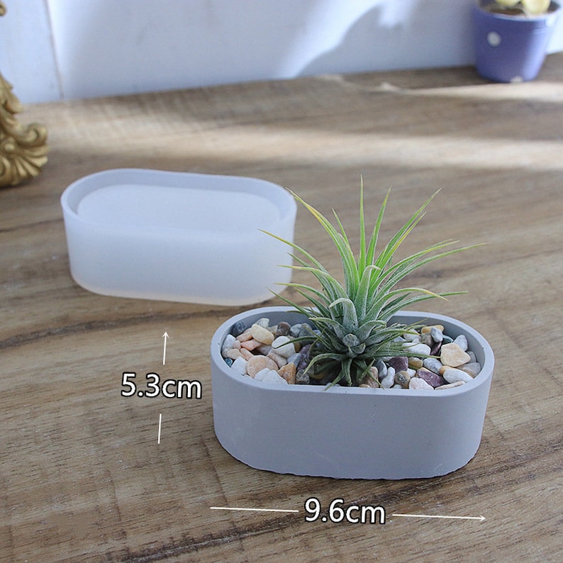 Mini Flower Pot Silicone Mold, Concrete Flower Pot Mold, Cute Planter ...