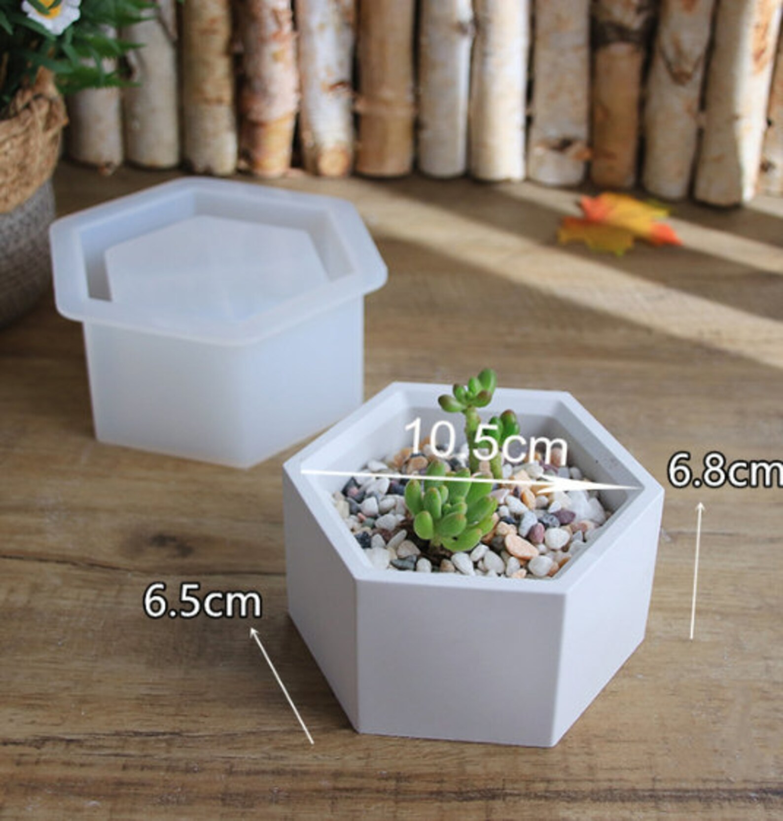 BIG Size Octagon Flower Pot Silicone Molds Concrete Planter - Etsy