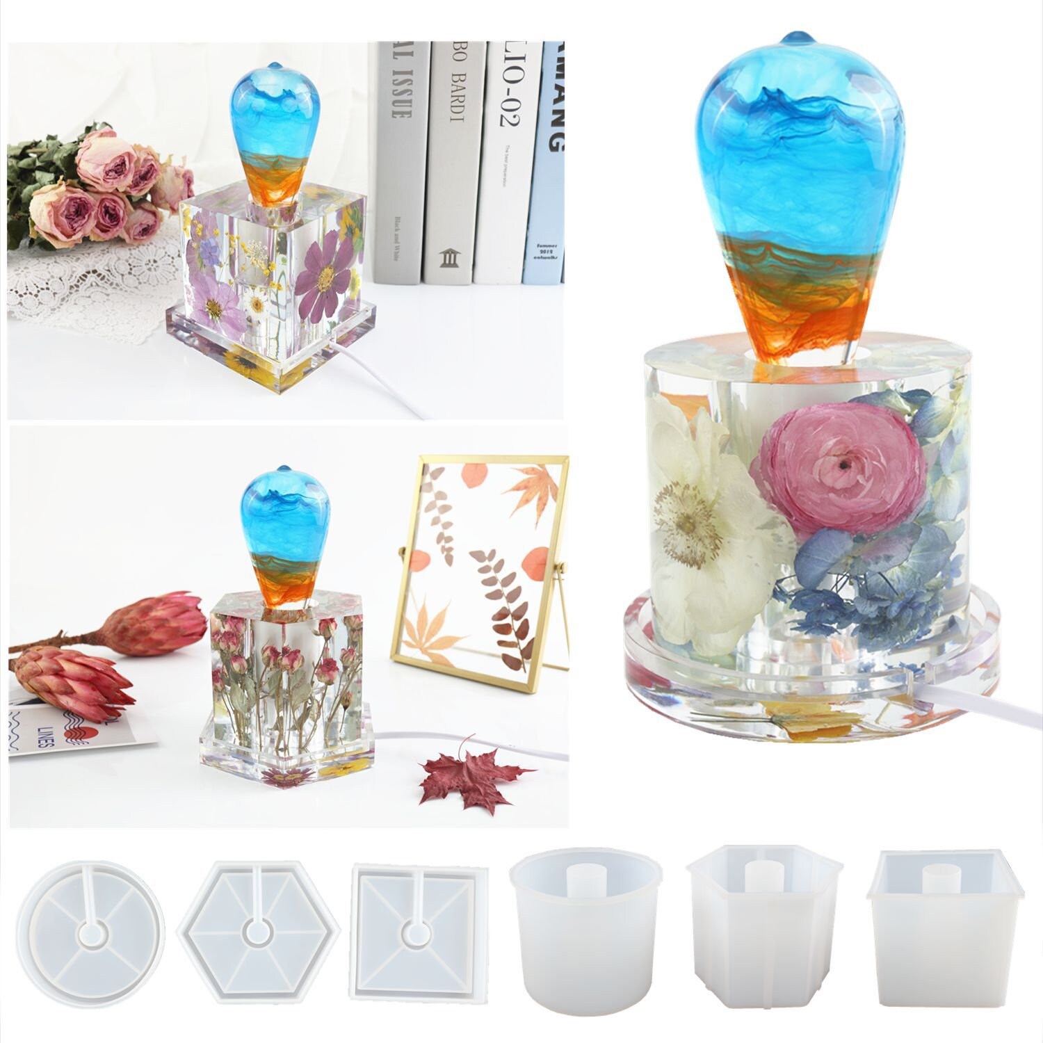 Lamp Holder Silicone Mold Night Light Silicone Molds for Reisn Silicone ...