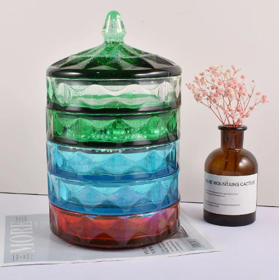 Jenga Diamond Surface Diamond Pattern Storage Box Mold DIY European ...