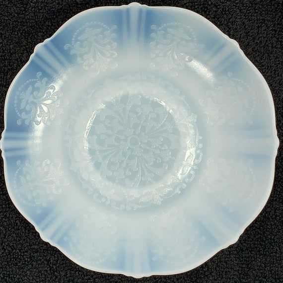 Vintage Depression Glass Opalescent Monax White Macbeth Evans - Etsy