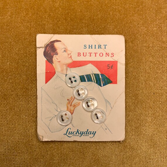 Craft Supplies & Tools Knitting Thread Shank Buttons Vintage Good ...