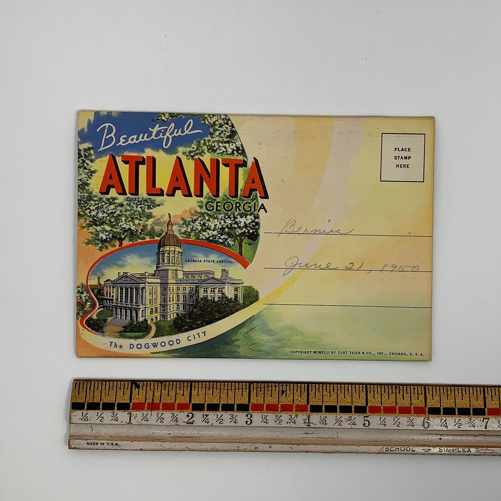 1950s Atlanta Georgia Vintage Souvenir Postcard Folder - Etsy