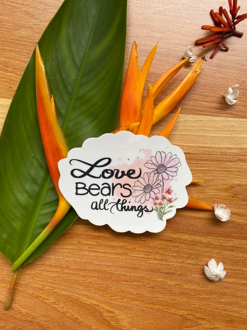 Love Bears All Things Sticker - Etsy
