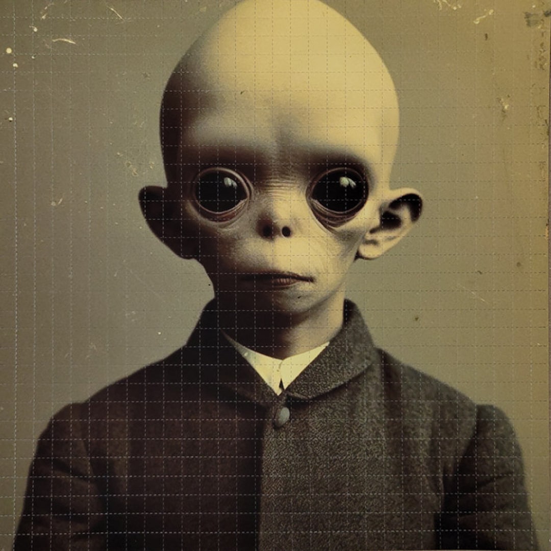 Alien Boy Photo Blotter Art - Acid Free LSD Art Print - Etsy