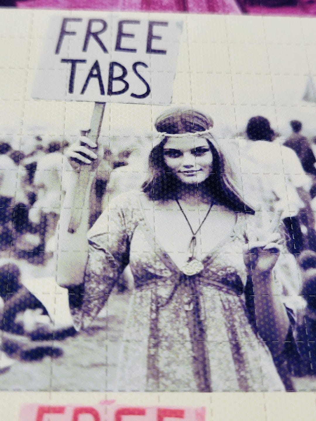 Free Tabs Blotter Art - Acid Free LSD Art Print - Etsy