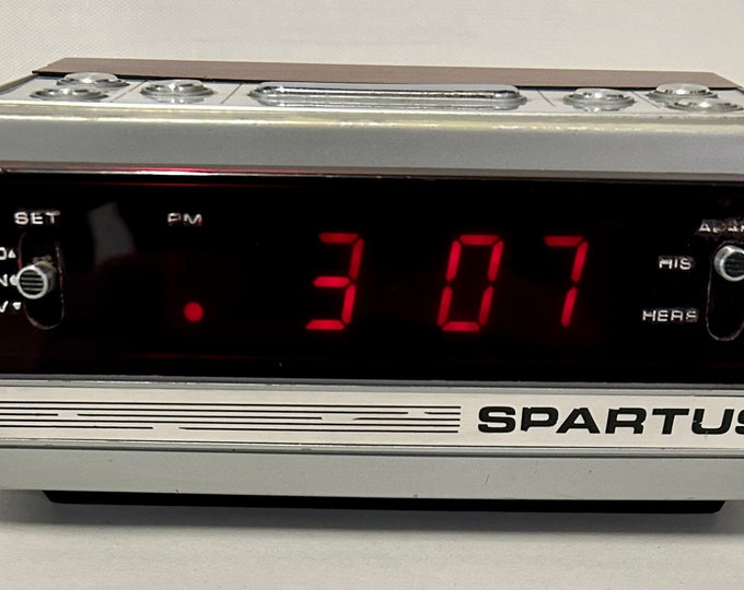 Vintage Spartus Alarm Clock Vintage 90s Alarm Clock Vintage Digital ...