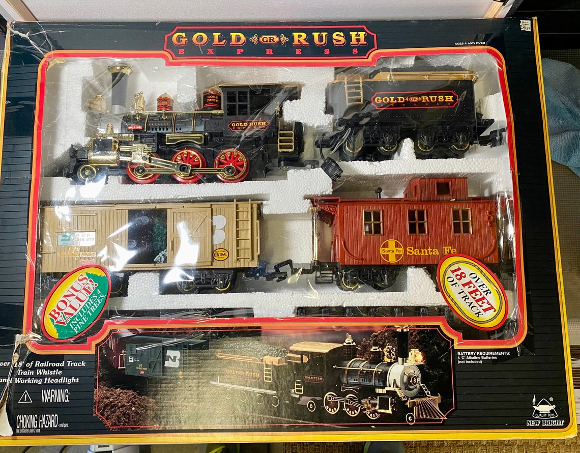 Vintage 1996 Gold Rush Express Train Set Number 186 Complete - Etsy